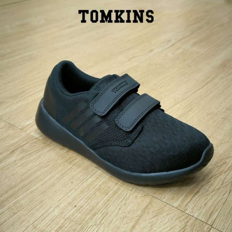 Jual Tomkins Kraven One - Hitam Sepatu Sekolah Anak Remaja Sneakers ...