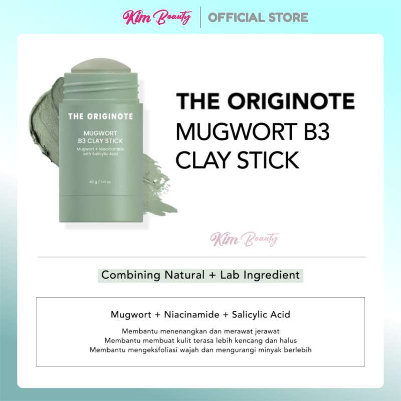 Jual The Originote Mugwort B3 Clay Stick Mask - Masker Wajah Mugwort ...