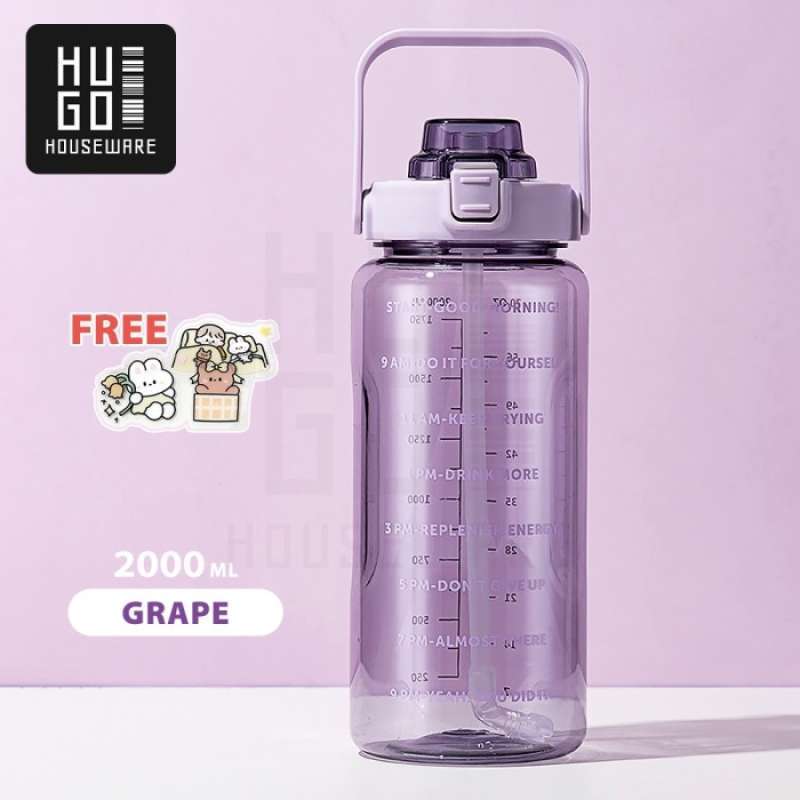 Jual Hugo Botol Minum 2 Liter Besar Bening Botol Air Jumbo Premium Bpa ...