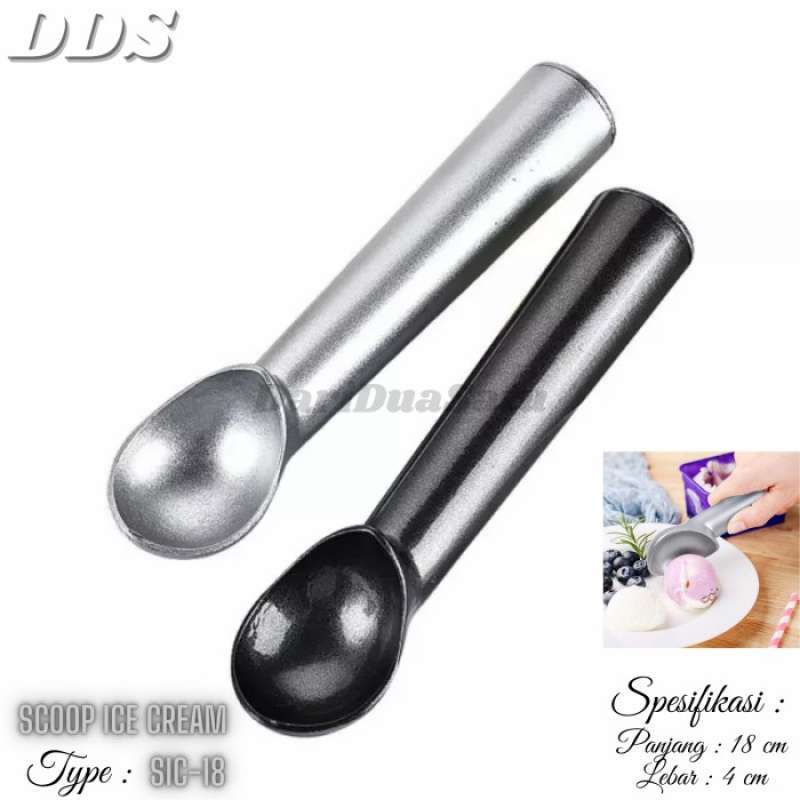 Jual Ice Cream Scoop Aluminium Sendok Es Krim Skop Es Krim Manual - Abu ...