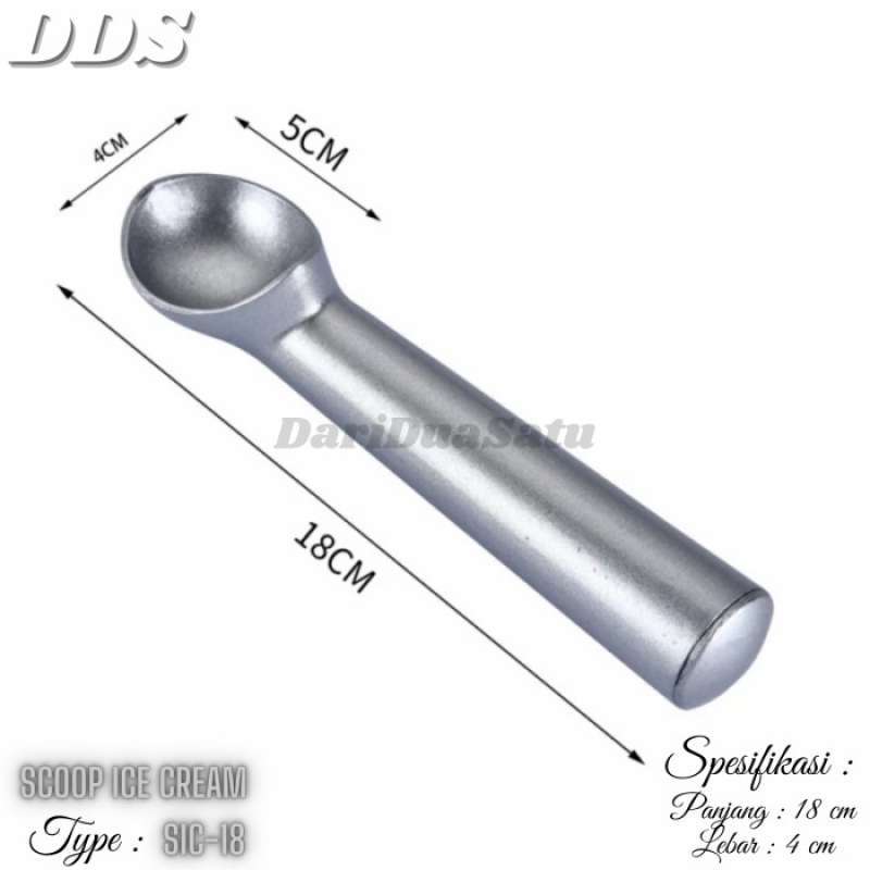 Jual Ice Cream Scoop Aluminium Sendok Es Krim Skop Es Krim Manual - Abu ...