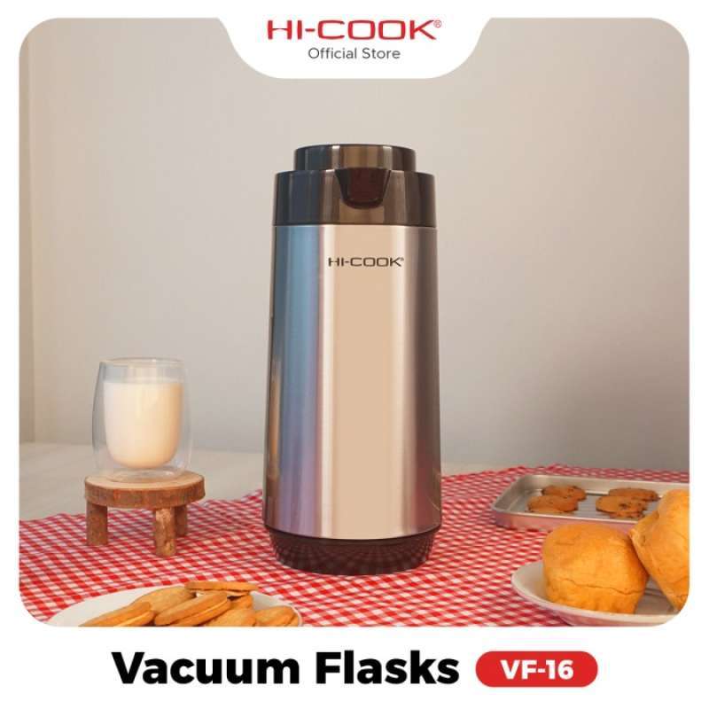 Jual Hi-cook Vacuum Flask Thermos / Termos Air Stainless 1.600ml - Vf ...