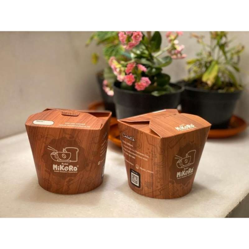 Jual Paper Food Pail/ Rice Box 500ml Isi 25pcs Di Seller Crown ...