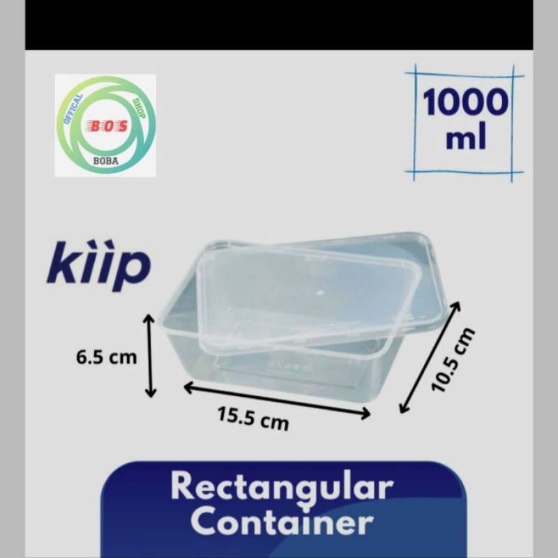 Jual Kiip Thinwall Food Container Kotak 1000 Ml Isi 25 Pcs Di Seller ...