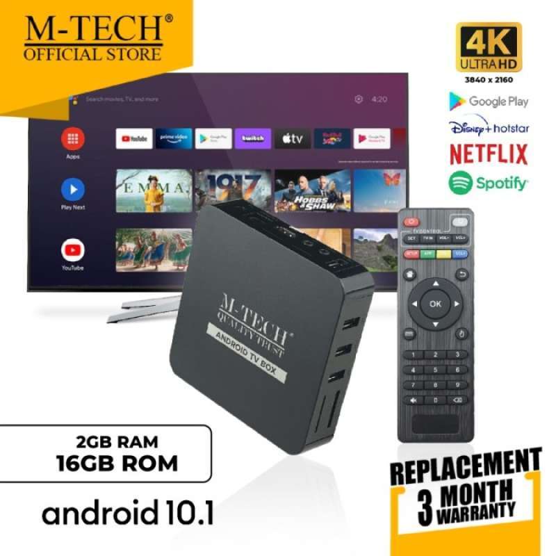 Promo Sale M-tech Set Top Box Stb Android Tv Box Tb60 4k Ultra Hd Wifi ...