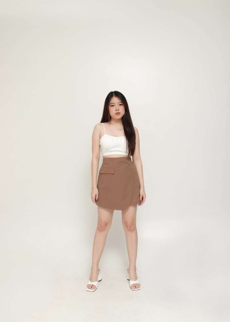 Jual Tutuloph - Oddie Skort | Midi Skirt | All Size Oversize Plussize ...