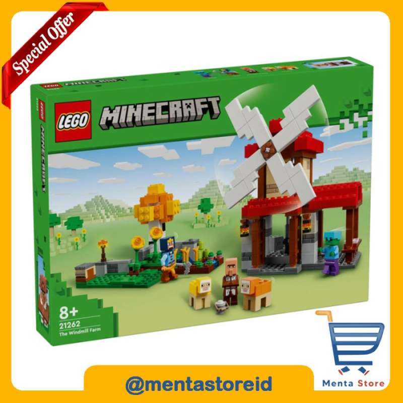Promo Lego Minecraft 21262 The Windmill Farm Functional Creative Build ...