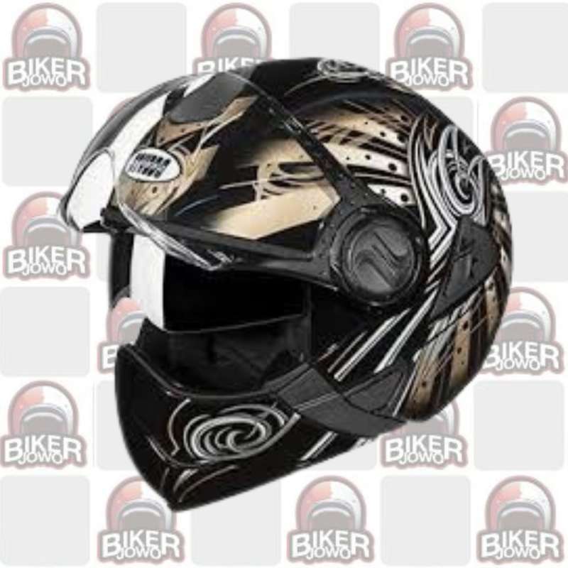 Jual Helm Studds Downtown Fo Flip Off - Modular Classic Helmet - Retro ...