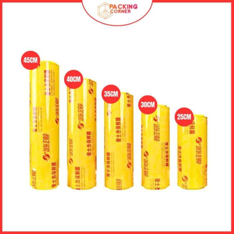 Jual Cling Wrap Makanan 25 30 35 40 45 X 500 M Plastik Roll Bungkus ...