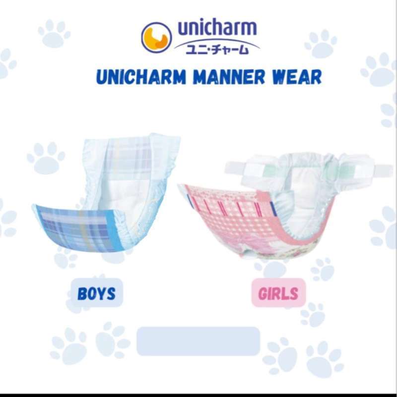 Jual Unicharm Pet - Manner Wear Girl Ss 18 / S 16 / M 16 Popok Betina ...