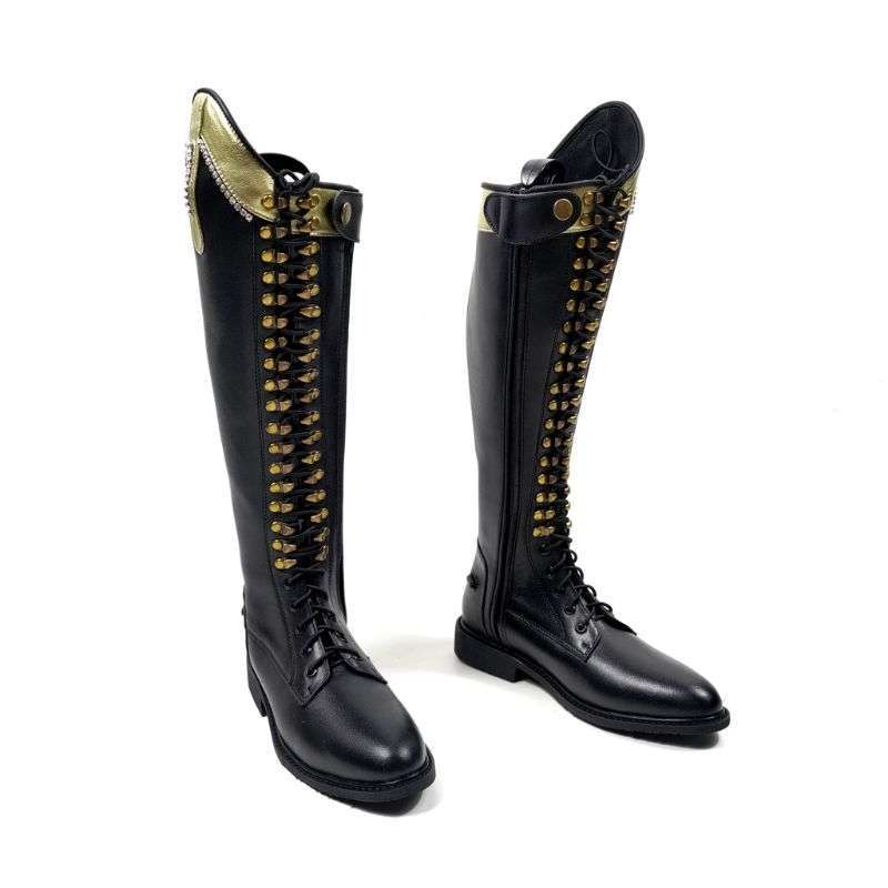 Jual Sepatu Berkuda Wanita Surt Black Leather - Riding Boots By M&t ...