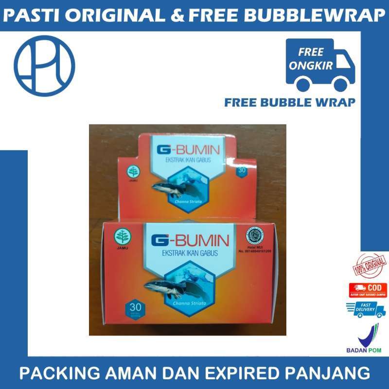 Jual G-bumin Gbumin Jamu Ekstrak Ikan Gabus 30 Kapsul Di Seller Apotek ...