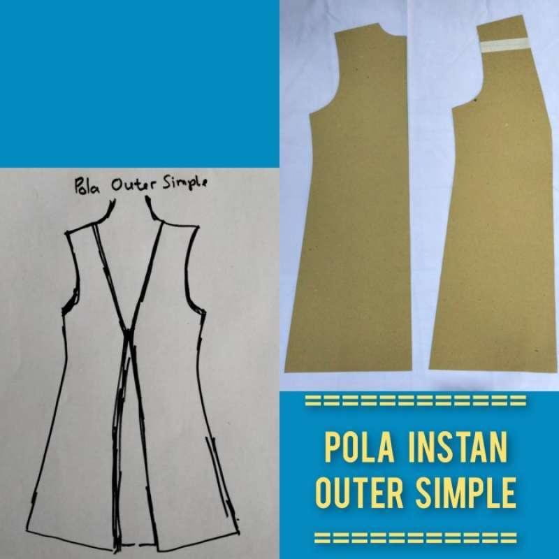 Jual Pola Baju Instan Outer Simple - Xs Di Seller Mama Shop - Kedung ...