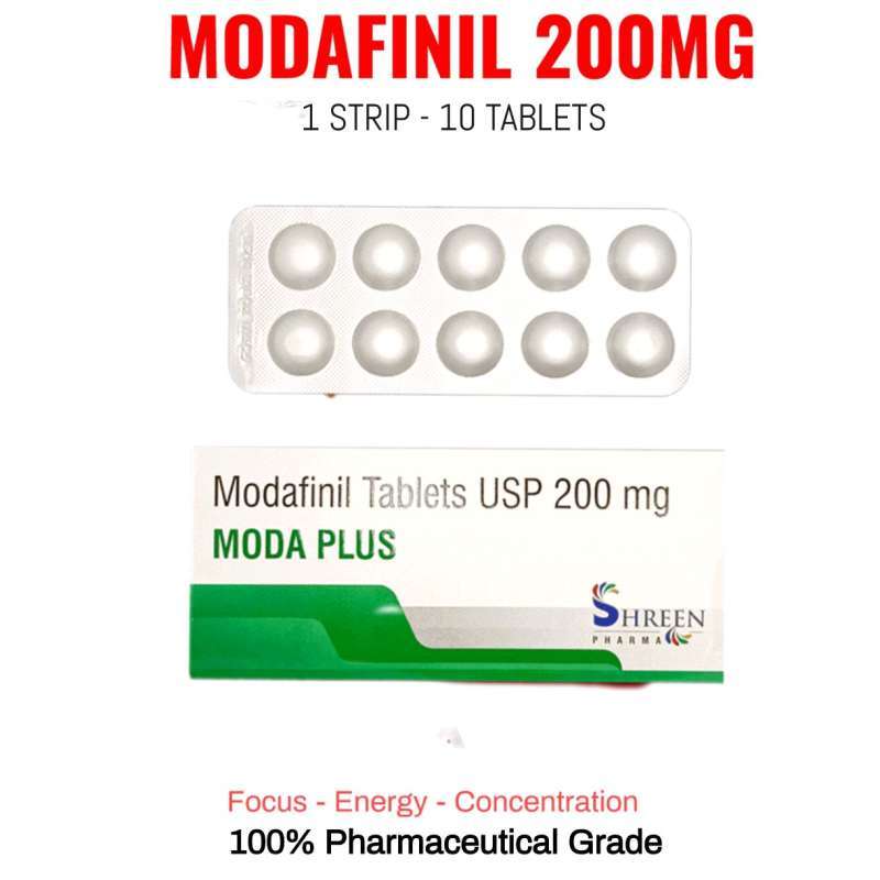 Jual Modafinil 200mg - 10 Tablet Per Strip Moda Finil Di Seller ...