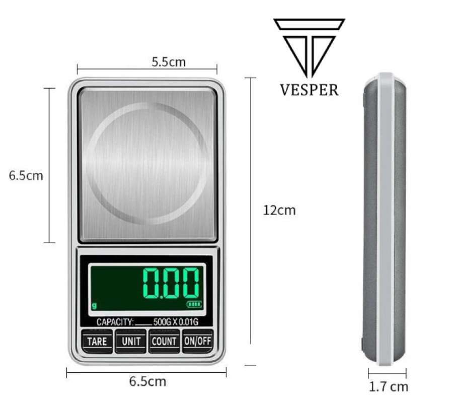 Jual Timbangan Emas Usb 500gram Premium Quality / Jewelry Scale ...