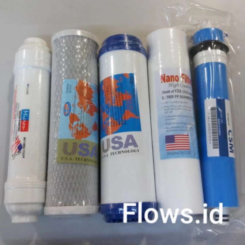 Jual Paket Set Isi Filter Ro 100 Gpd - Membran Csm Reverse Osmosis Di ...