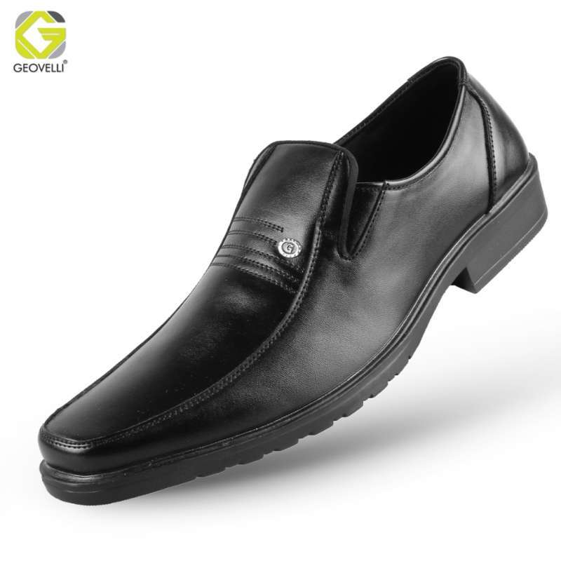 Promo Bossindo Sepatu Pantofel Pria Slip On Bahan Full Black Sepatu ...