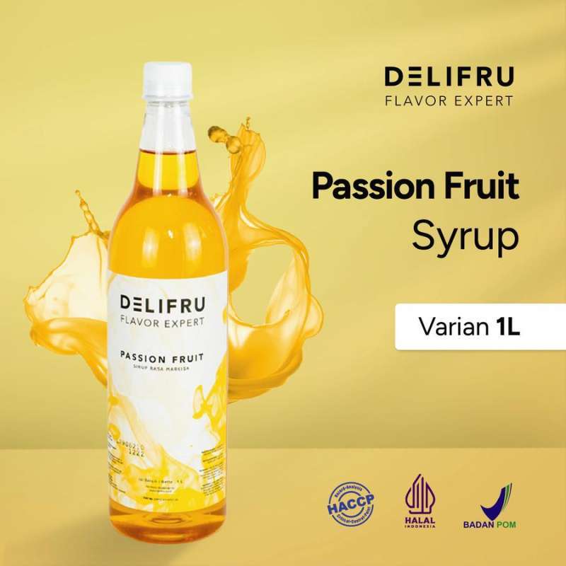 Promo Delifru Syrup Passion Fruit - Sirup Markisa 1 Liter Diskon 13% Di ...