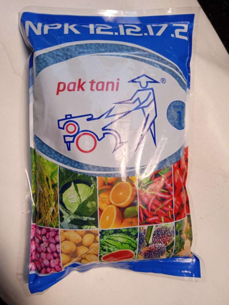 Jual Pupuk Npk Pak Tani 12 12 17 2, 1 Kg Kemasan Asli Pabrik Saprotan Utama Di Seller ...