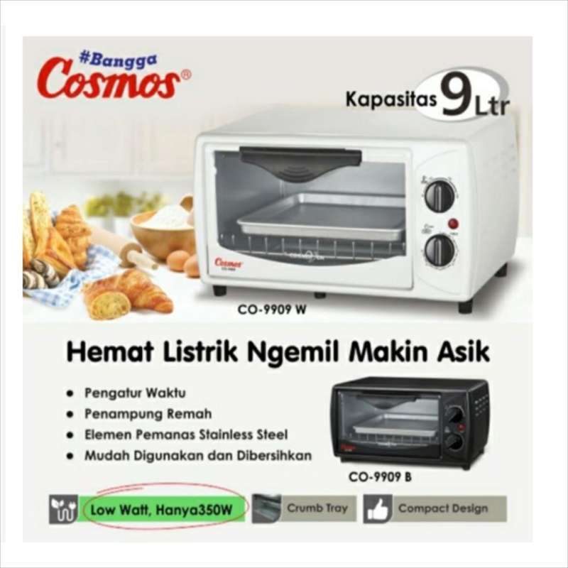 Jual Cosmos Electric Oven Listrik Kapasitas 9 Liter Hitam Low Watt Co ...