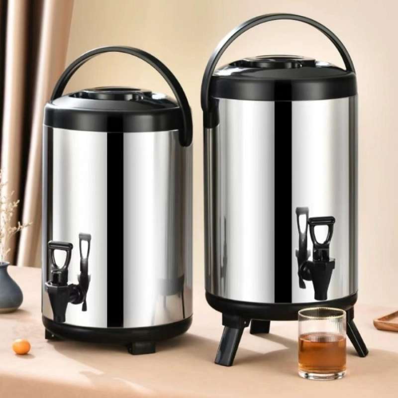 Jual Termos Dispenser Teh Kopi Water Jug Milk Tea Jar Stainless Steel ...