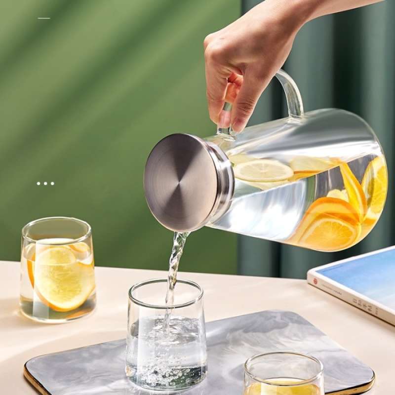 Jual Teko Kaca Tahan Panas Dingin Pitcher Jug 2.2l 1.6l Resto Cafe ...