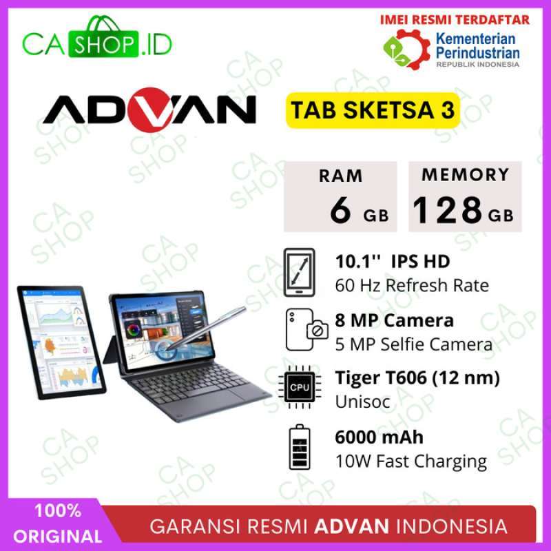Jual Advan Tab Sketsa 3 - 6gb 128gb (6/128) Tablet 10.1 Ips New Ori ...