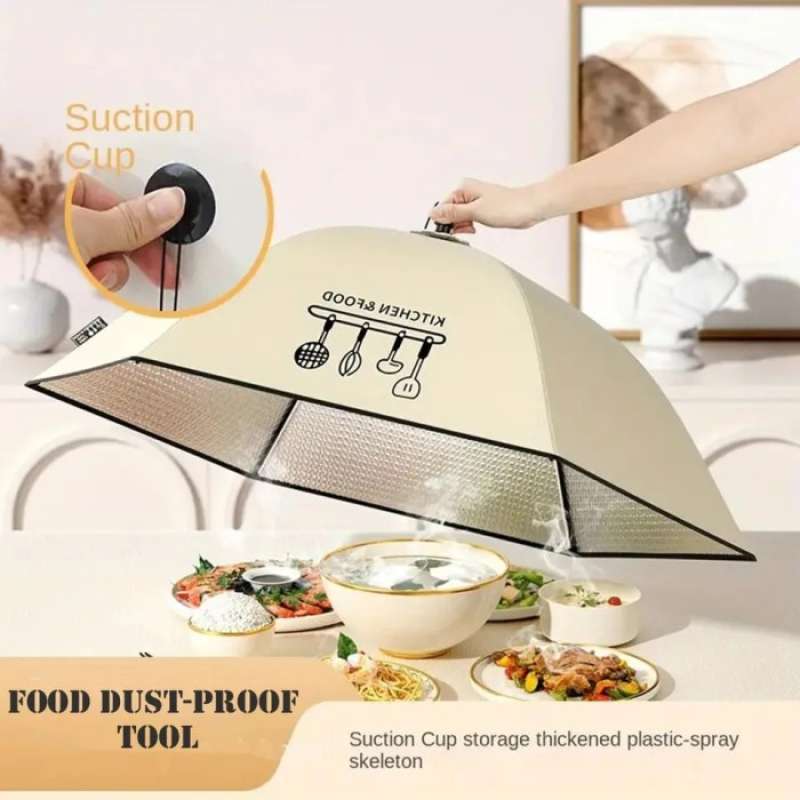 Jual Ns-tudung Saji Meja 70cm Tahan Panas Aluminium Foil Dapur Model ...