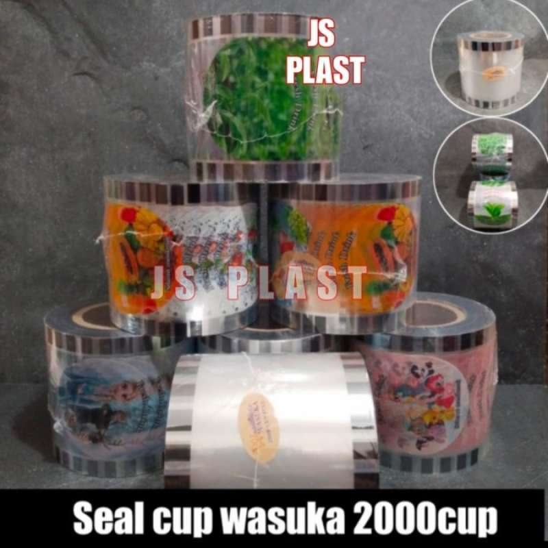 Jual Plastik Lid Sealer Cup Polos Kartun Buah Daun Teh Isi 2000cup Seal ...