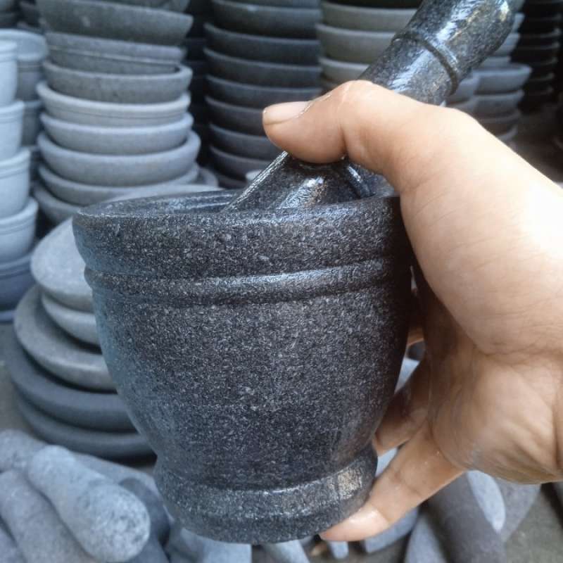 Jual Lumpang Mini 12 Cm Set Alu Batu Asli Tumbug Di Seller Sentry ...