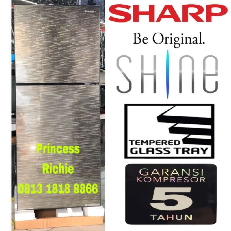 Promo Kulkas Sharp Sj-246xg 2 Pintu Shine Glassdoor Diskon 23% Di Seller Mizota Store - Duren ...