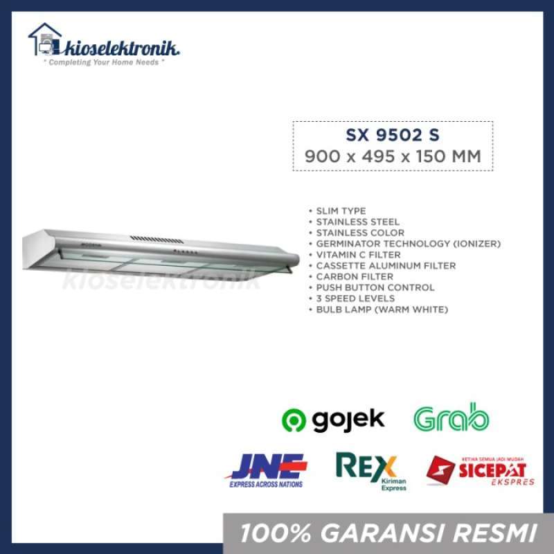 Promo Modena Sx9502s Cooker Hood - Fresco Sx 9502 S Penghisap Asap Dapur 90c Diskon 23% Di ...