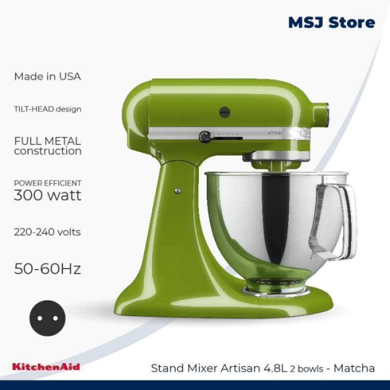 Promo Kitchenaid Stand Mixer Artisan 4.8l Matcha Green - 5ksm195psnma ...