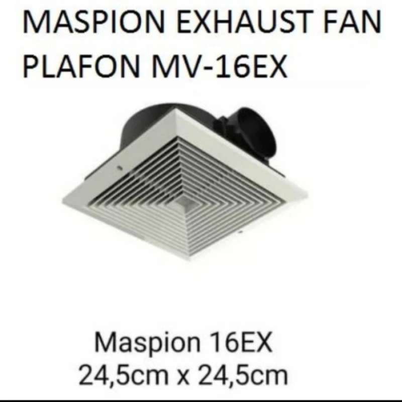 Promo Exhaust Fan Plafon Maspion Mv-16ex Hexos/heksos Plafon 6 Cerobong ...