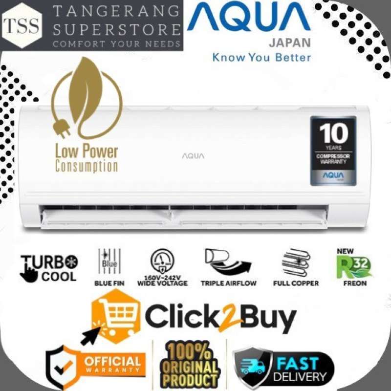 Promo Aqua Ac Standard 1/2 Pk Aqa-kcr05ahp/anp/ahq/fqdl Low Watt Turbo ...