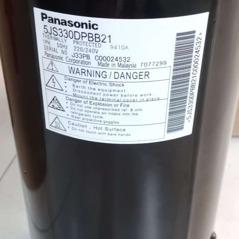Promo Compressor Ac Panasonic 5js330dpbb21 / R 410a / 3 Pk / 1 Phase ...