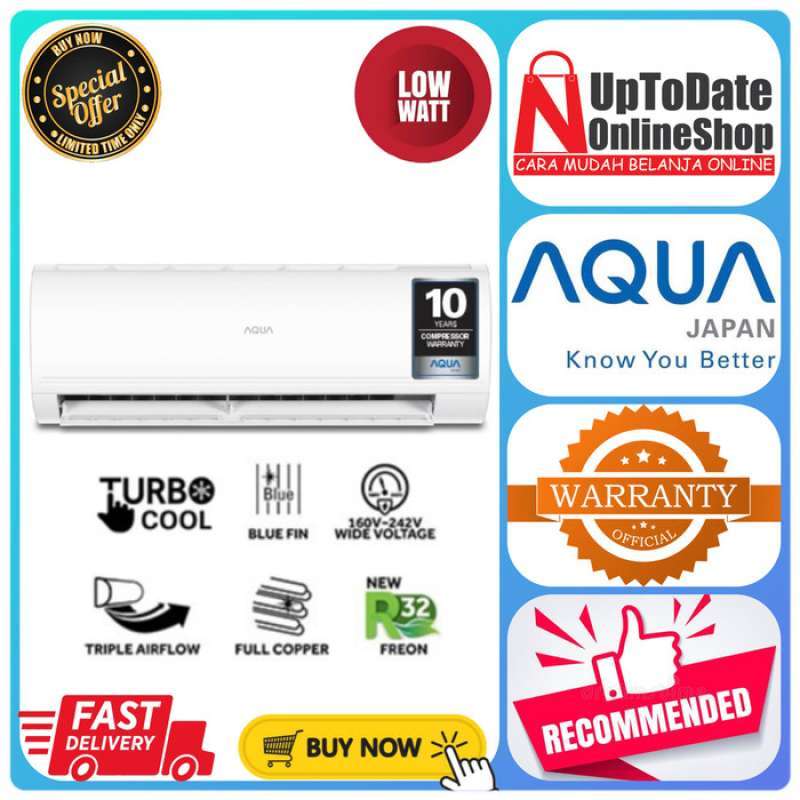 Promo Ac Aqua Standard 2 Pk Aqa-kcr18/19ahq/anp Turbocooling Lowwatt Ac ...