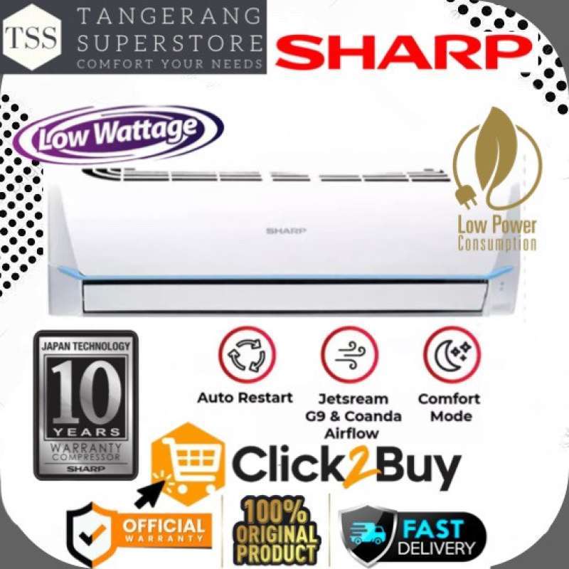 Promo Ac Sharp Standard 2 Pk Ah-a18say 18say A18 Say Fast Cooling Low ...