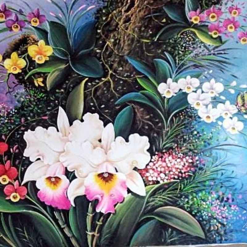 Promo Lukisan Bunga Anggrek Dengan Sentuhan Desain Modern Yang Elegan ...