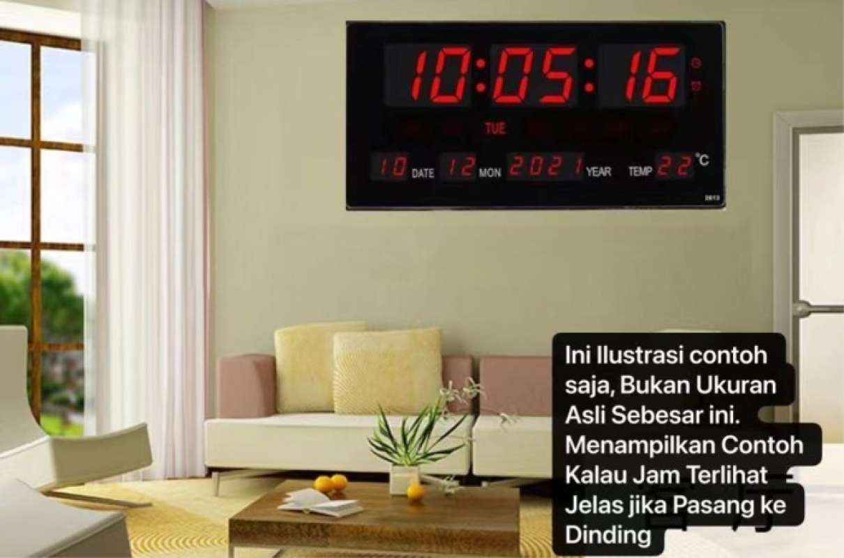 Promo Jam Digital Led Jd2613 Clock Dinding Kalender Alarm Smart Layar ...