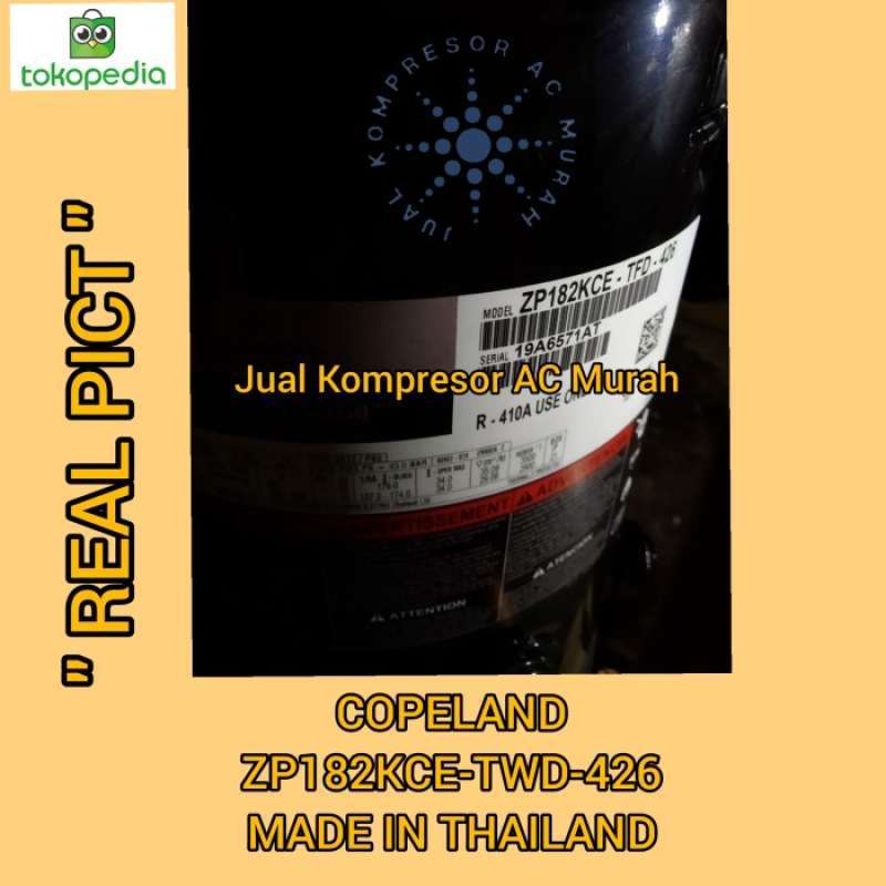 Promo Compressor Copeland Zp182kce-tfd-426 / Kompresor Scroll ( Zp182 ) Diskon 23% Di Seller ...