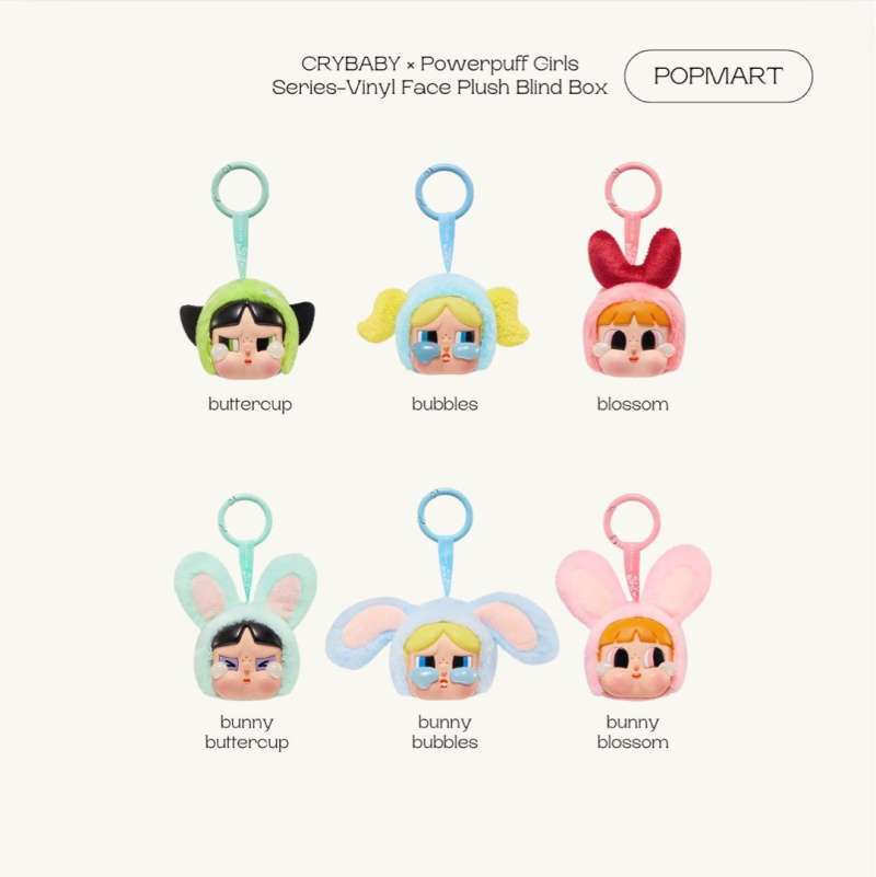 Jual Crybaby × Powerpuff Girls Series Vinyl Face Plush Blind Box Bag ...