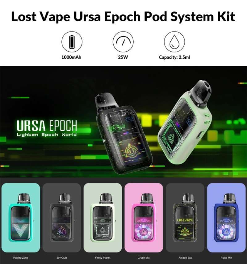Promo Lost Vape Ursa Epoch Pod Kit Free Silicone Epoch Diskon 34% Di ...