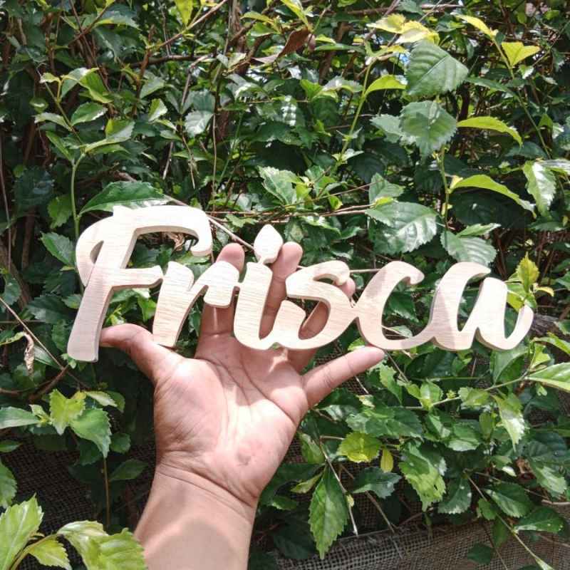 Jual Custom Tulisan Huruf Timbul Latin Ukuran 10 Cm Bahan Kayu Solid ...