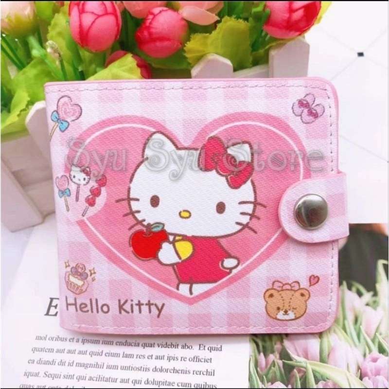 dompet pink hello kitty