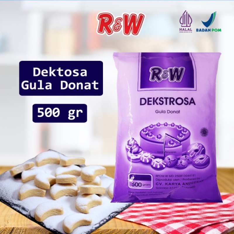 Jual Gula Bubuk Tabur Dusting Donat Dektrosa Rajawali R&w 500 Gr Di ...