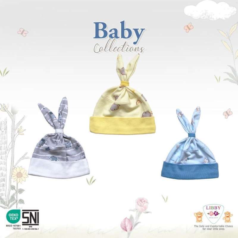 Jual Topi Bayi Newborn Libby / Topi Baby Baru Lahir / Topi Kupluk Bayi ...