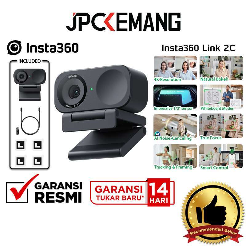 Promo Jpc Kemang Insta360 Link 2 / Link 2c 4k Ai Uhd Webcam Portable ...