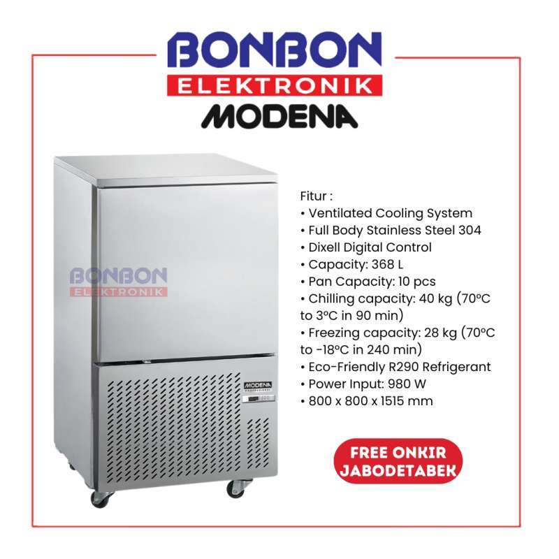 Jual Modena Blast Chiller & Freezer 368 Liter Bz 1100 Dass / Bz 1100 Full Stainless Steel Body ...