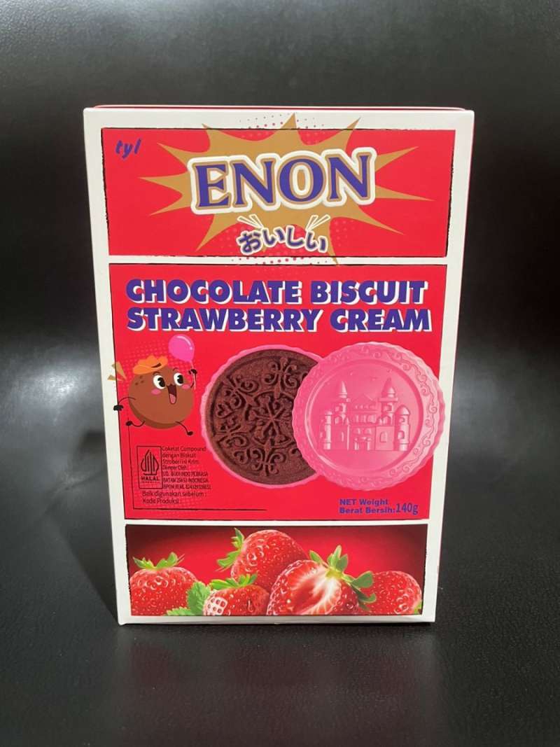 Jual Enon Chocolate Biscuit Cream / Enon Biskuit Cokelat Lapis Cream ...